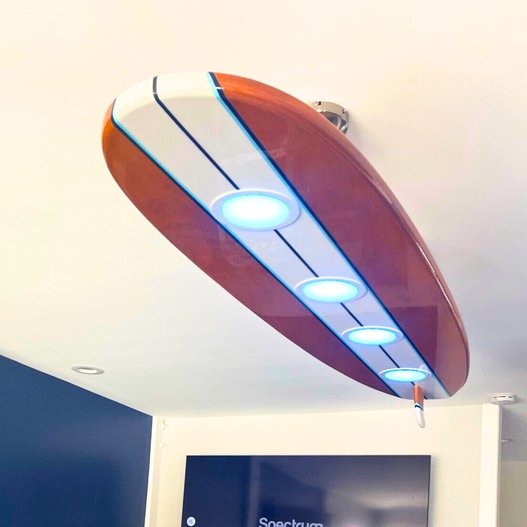 Surfboard Pool Table Light With Color Changing Led's - Etsy