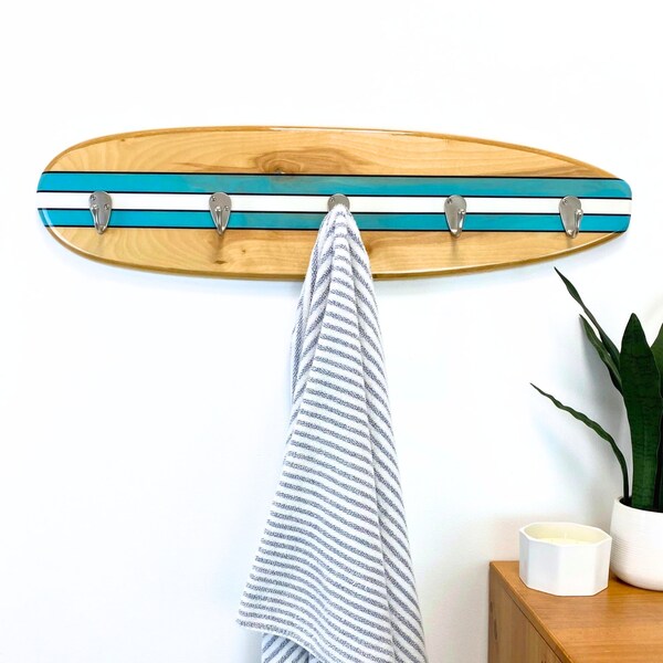Surfboard Towel Rack - Etsy