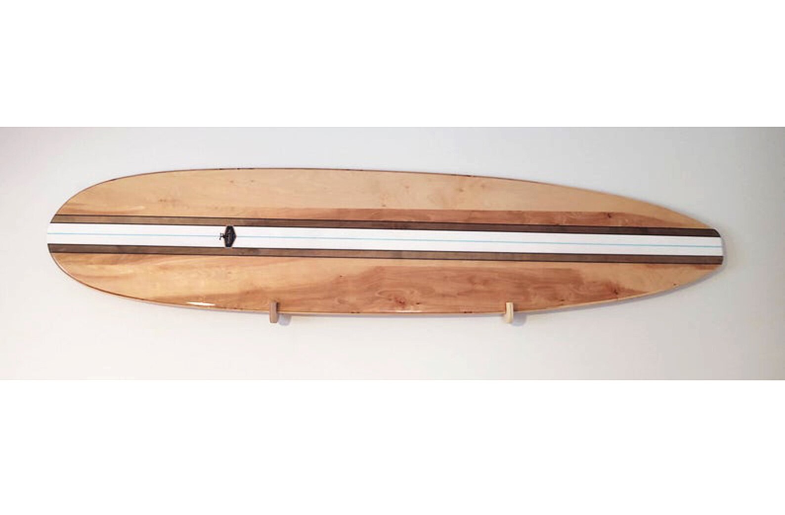 The Bonus Birch Natural Wood Surfboard Wall Art | Etsy