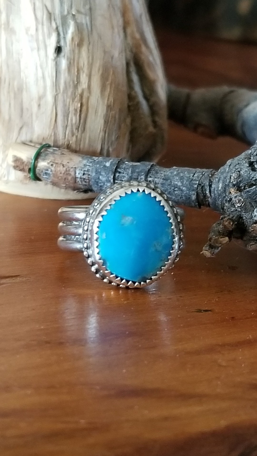 Bright Blue Campitos Blue Ice Turquoise Ring - Etsy