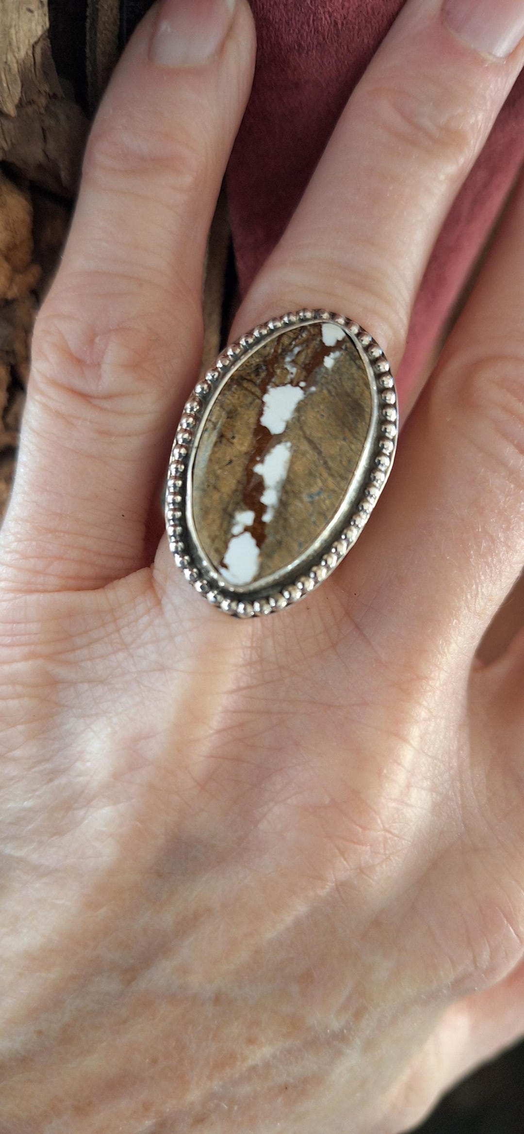 Wild Horse Magnesite Ring Cool Ribbon Stone - Etsy