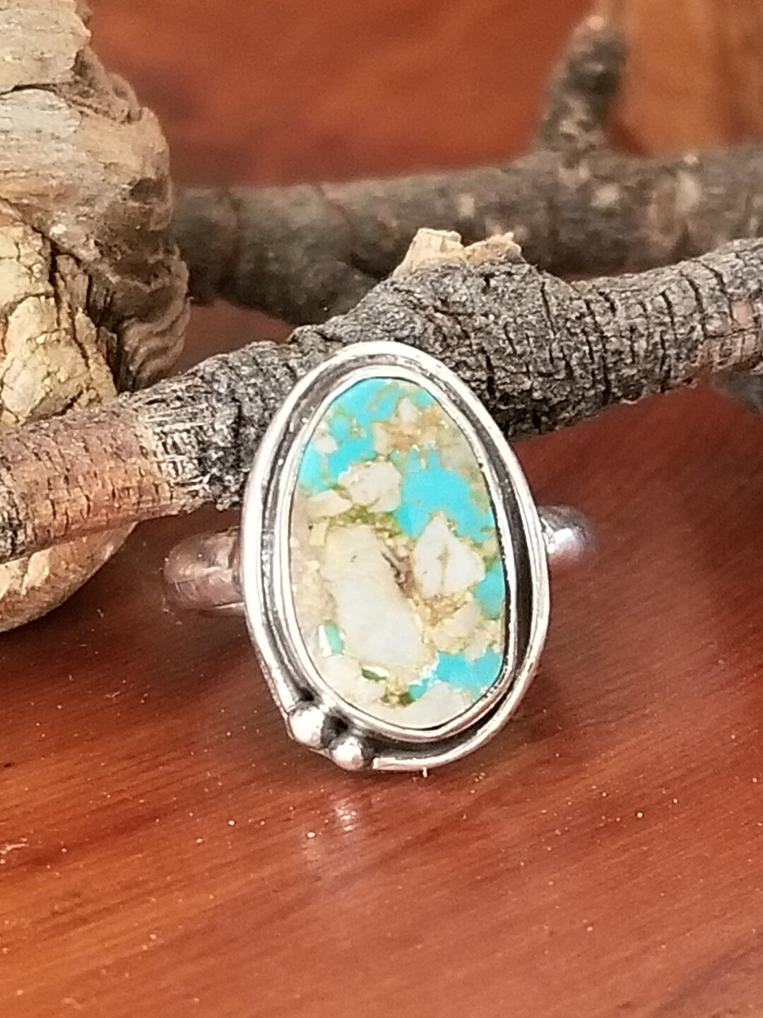 Tiny Royston Turquoise Ring RR41 - Etsy