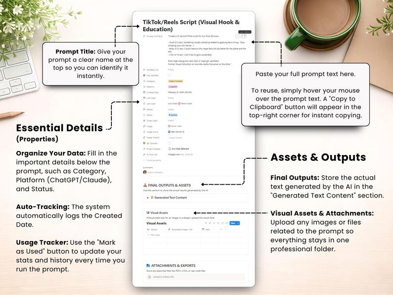 Notion Prompt Library | AI Organizer & Vault for Chatgpt, Claude ...