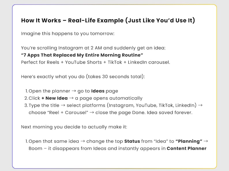 Social Media Content Planner Notion Template | Workflow Tracker ...