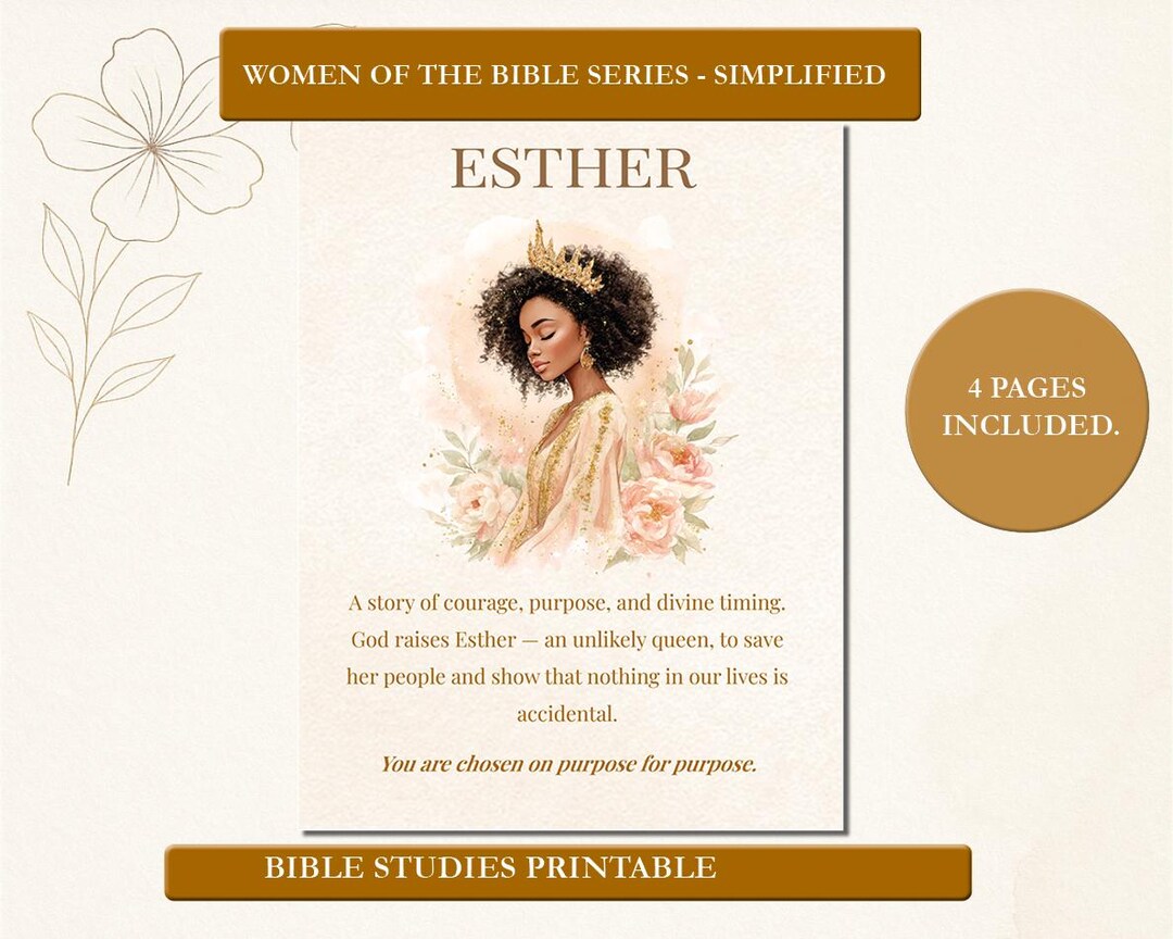 Esther Bible Study Printable | Women of the Bible Simplified ...