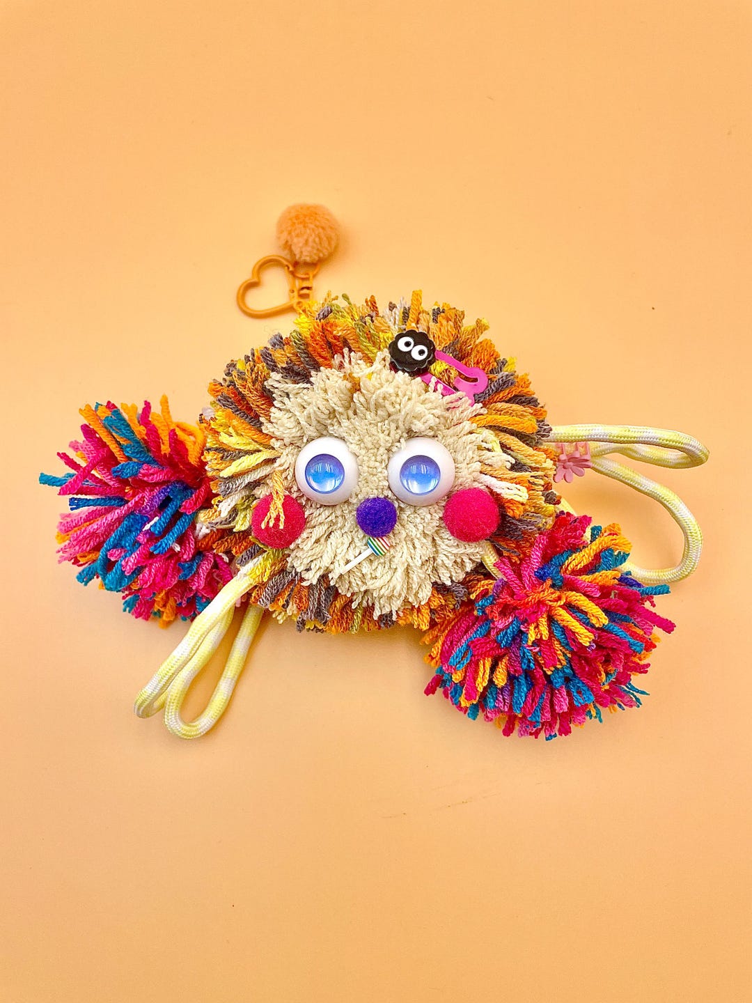 Rainbow Braided Monster - Etsy