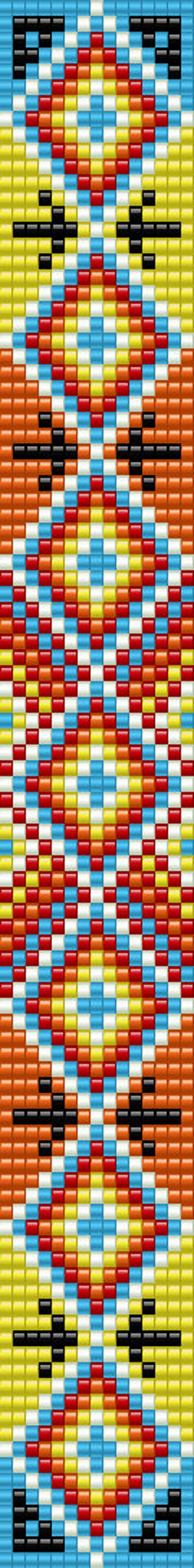 Native Inspired Loom Bracelet Pattern Downloadable - Etsy