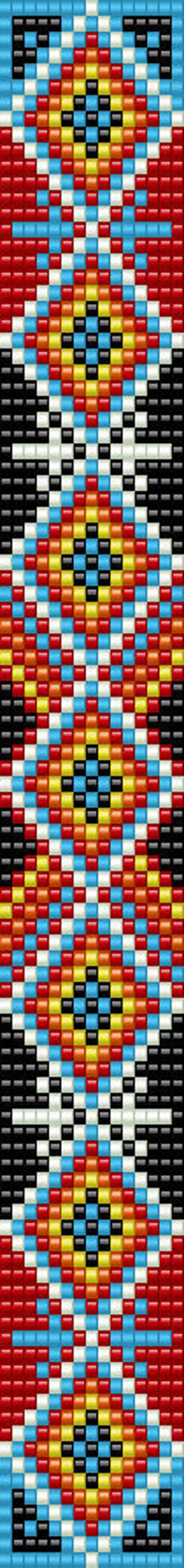 Native Inspired Loom Bracelet Pattern Downloadable - Etsy