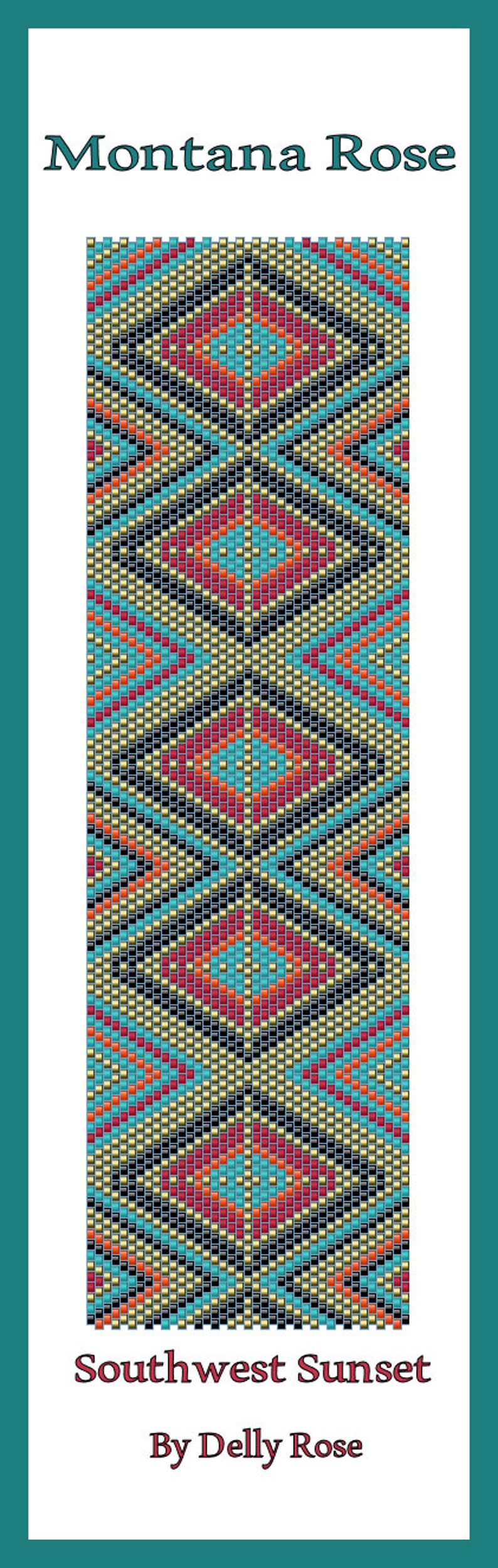 Southwest Sunset Peyote Bracelet Pattern - Etsy