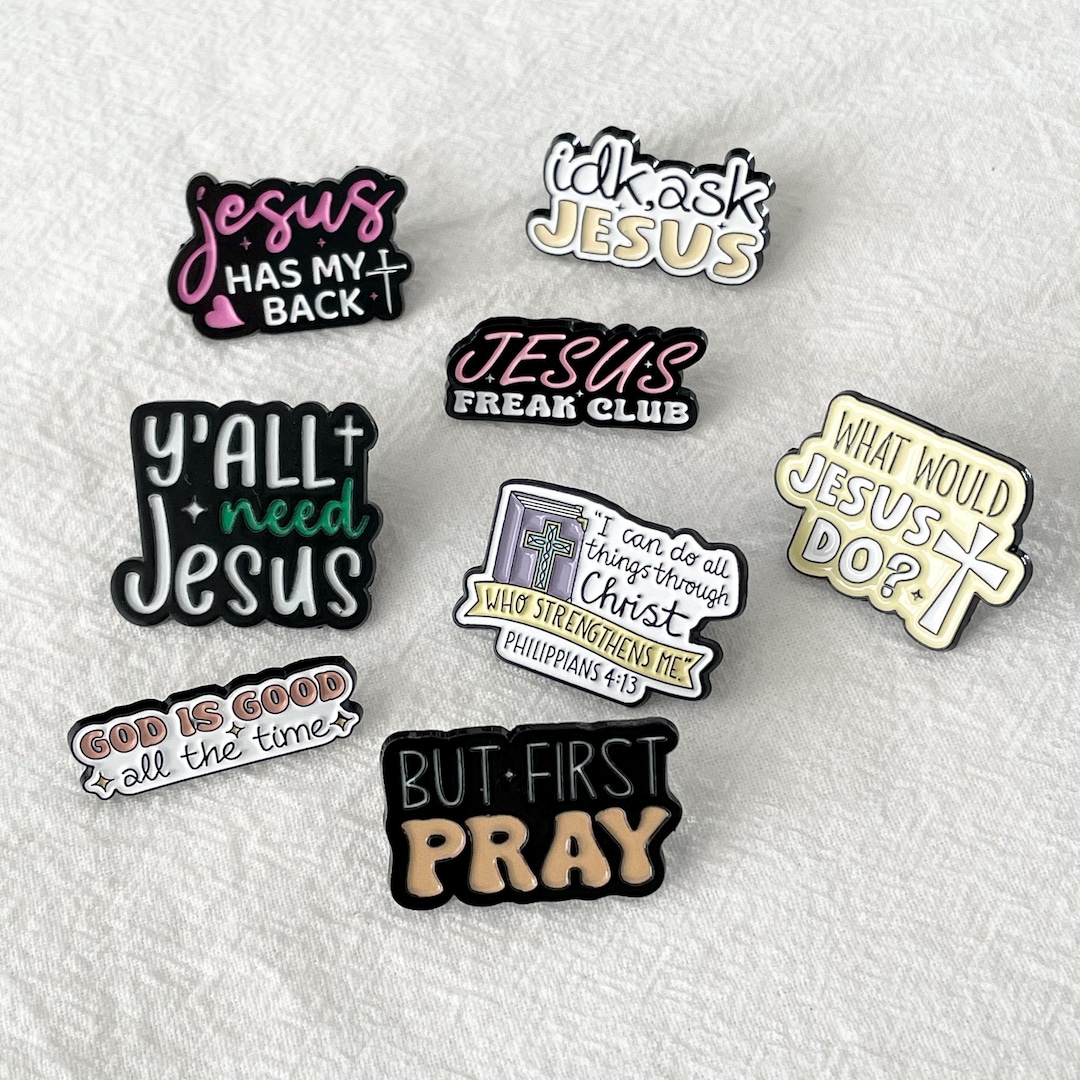 Religious Enamel Pins, Christian Brooch, Jesus Badge Accessaries for ...