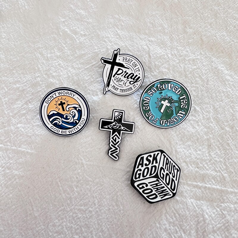 Christian Pins - Etsy