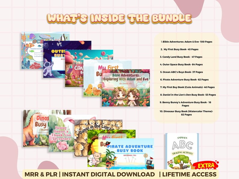 Mega Busy Book Printable Bundle, 550+ Pages Toddler Learning Binder ...