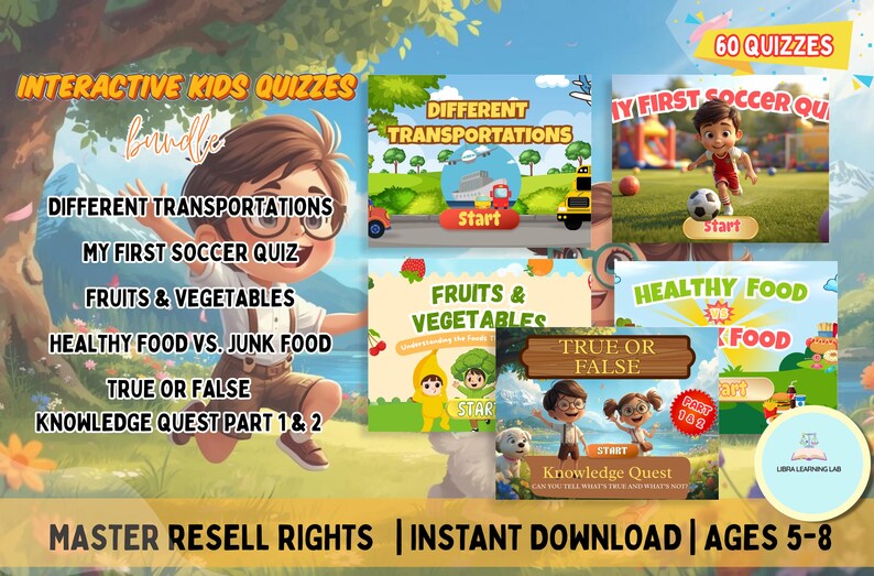 6-in-1 Kids Interactive Quiz | Audio Learning Games for Kids ...