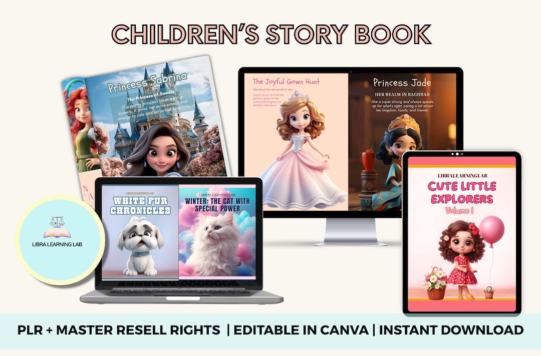 Kids Storybook Bundle | Editable Canva Template | Printable Children’s ...