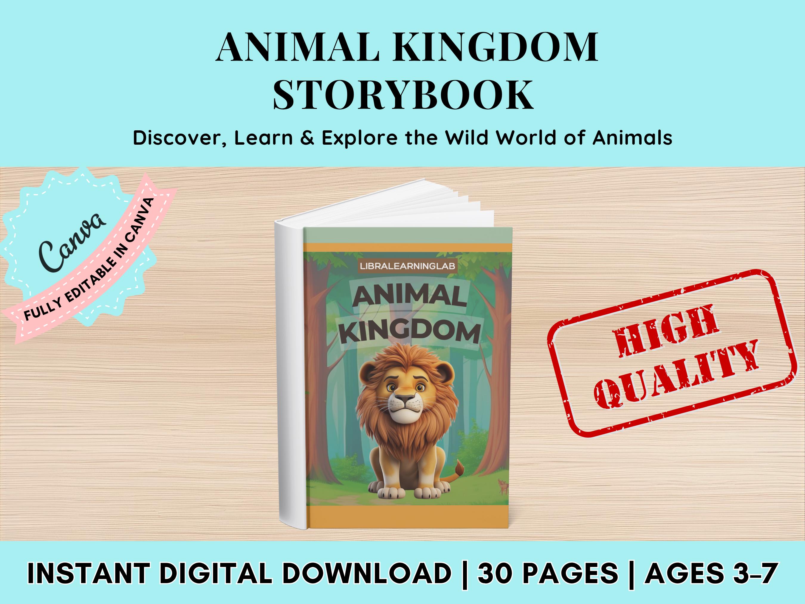 Children's Storybook: Animal Kingdom Storybook – Interactive Flipping ...