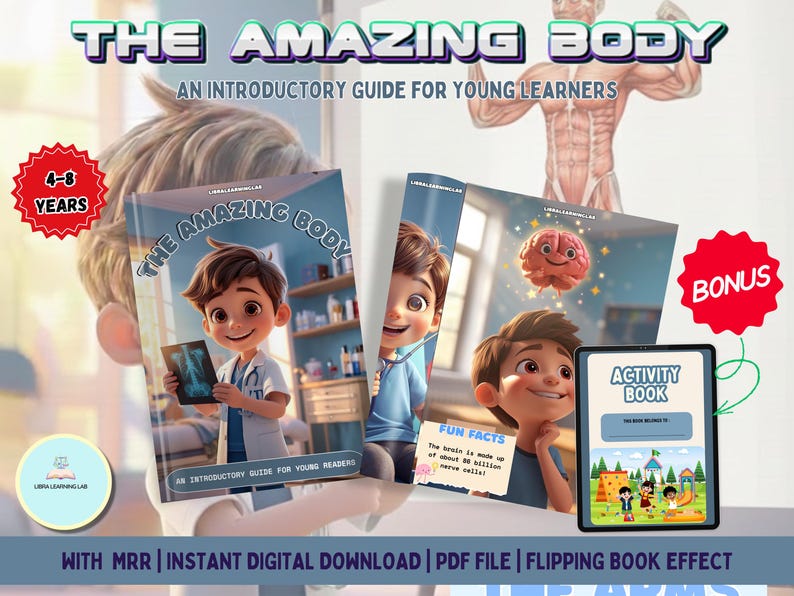 Human Anatomy Ebook for Kids – the Body + Bonus Activity Book (PDF ...