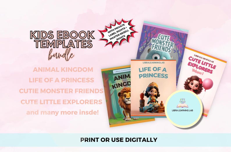Kids Storybook Bundle | Editable Canva Template | Printable Children’s ...