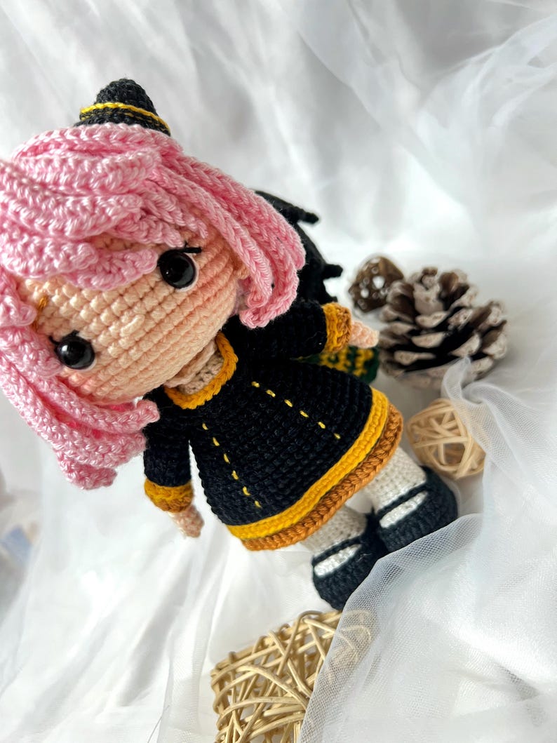 Anya Crochet Pattern | Telepath Girl Amigurumi Doll PDF - Etsy