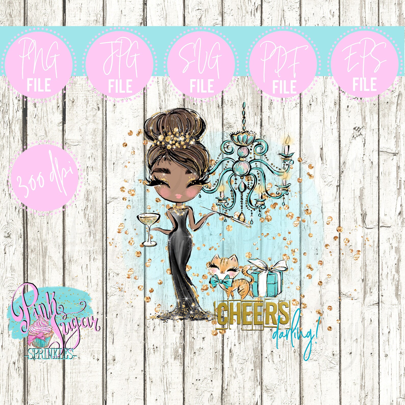 Cheers Darling! | Breakfast at Tiffany's | Audrey Hepburn | NOT an SVG ...
