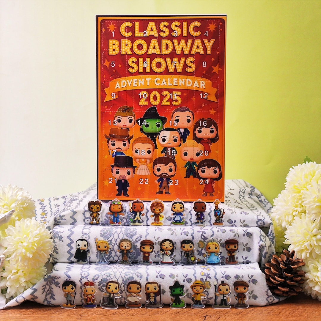 Broadway Musical Advent Calendar 2025: Acrylic Charms Theater Countdown ...