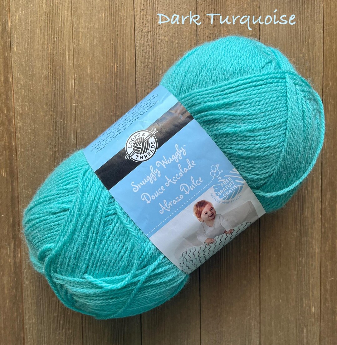 Loops and Threads Snuggly Wuggly, 100% Acrylic, Dark Turquoise, 5 Oz ...