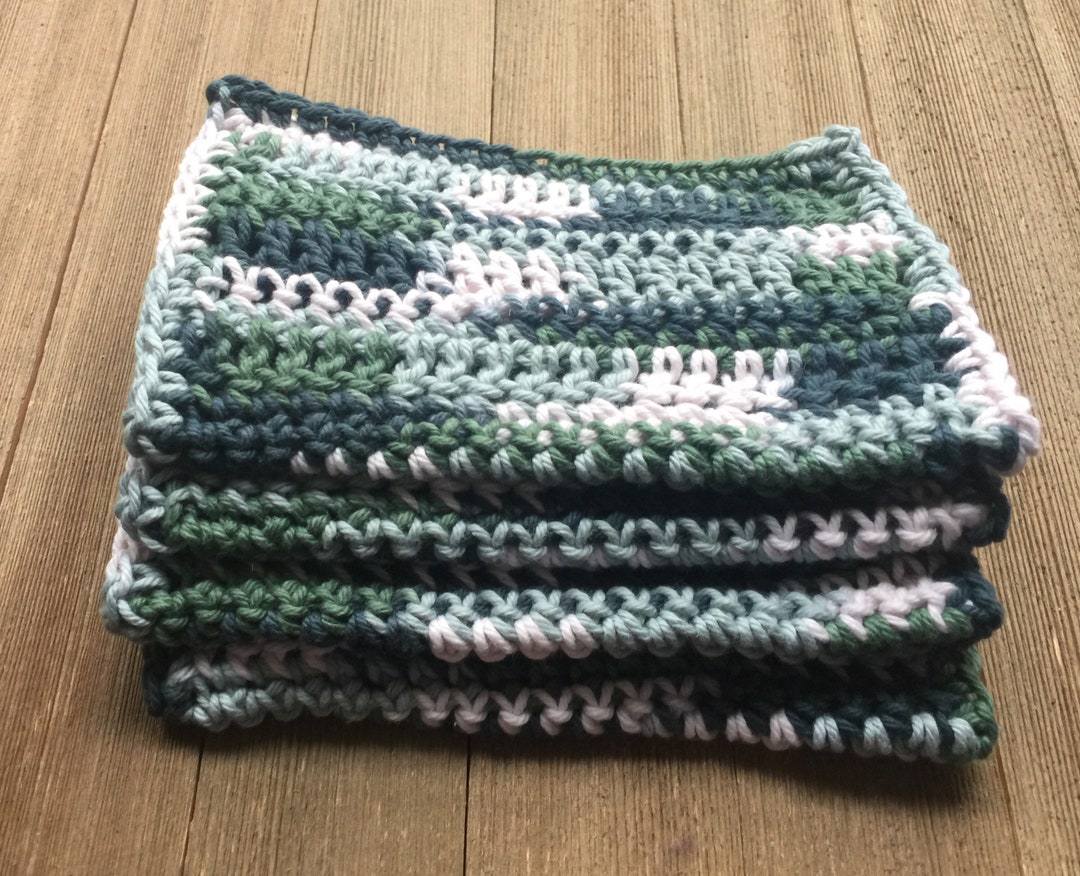 4 Dish Cloths/ Dish Rags/ Wash Cloths Made With 100% Cotton - Etsy