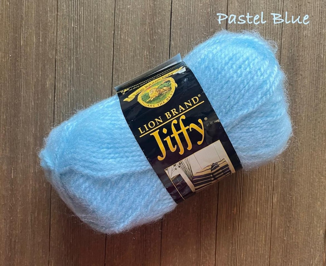 Lion Brand Jiffy Yarn, Pastel Blue, Bulky Weight. 100% Acrylic,price is ...
