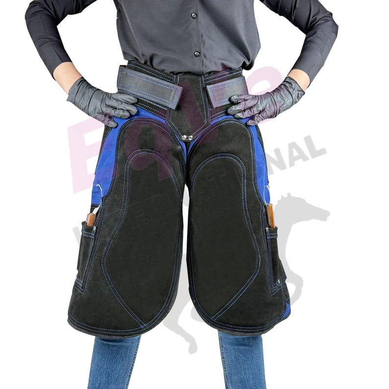 Blue & Black Farrier Apron With Pull-off - Etsy