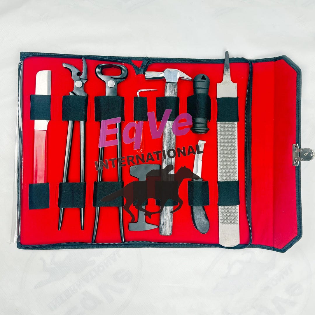 8 Pcs Hoof Trimming & Farrier Tool Set | Complete Horse Hoof Care Kit ...
