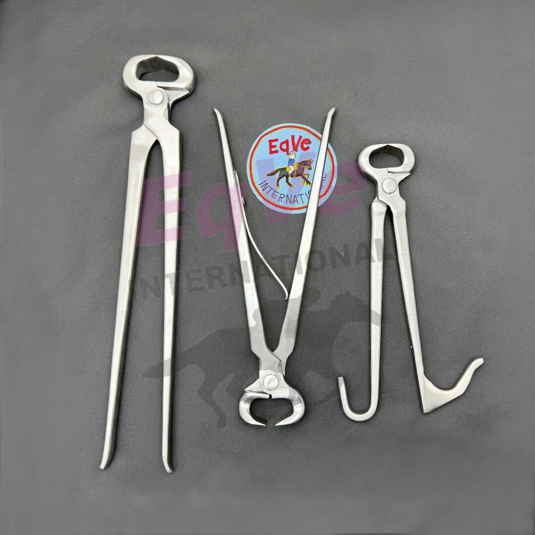 Horse Hoof Nippers Set | Farrier Tools for Hoof Trimming and Shoeing ...