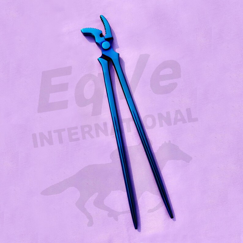 6 Pcs Blue Farrier Tool Set | Hoof Nippers, Pull Offs & Clinchers Kit ...