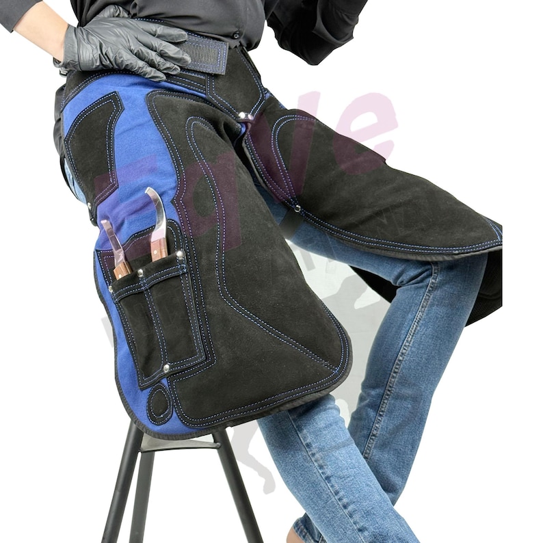 Blue & Black Farrier Apron With Pull-off - Etsy