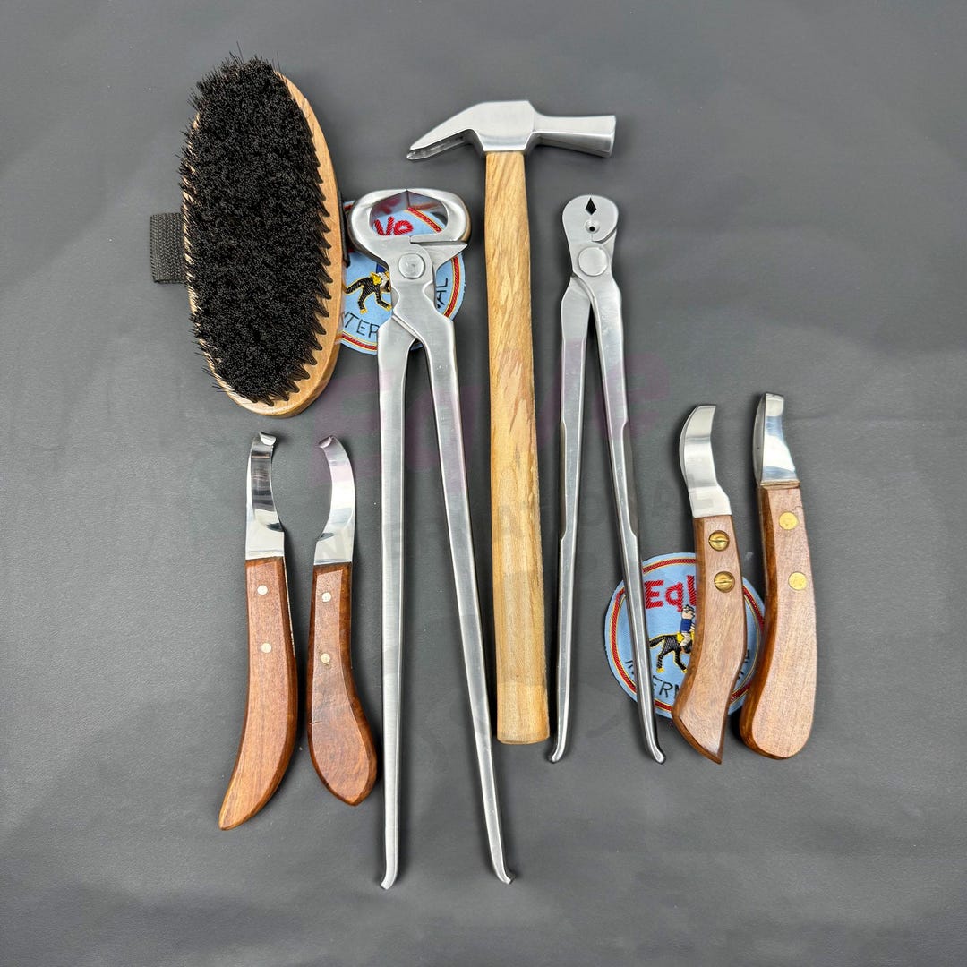 Professional Farrier Hoof Care Kit | Complete 8 Pcs Farrier Tools Set ...