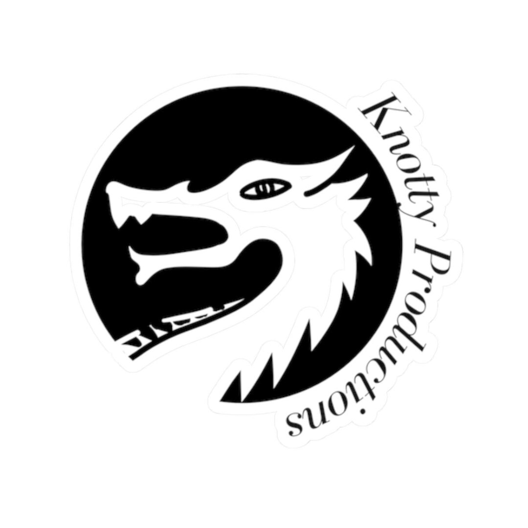 Knotty Productions Logo Sticker | Dragon Emblem Kiss-cut Sticker - Etsy