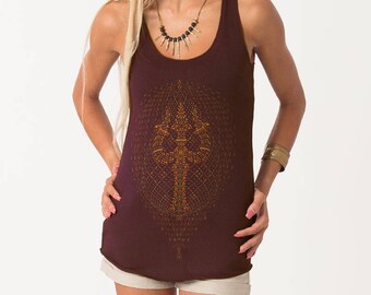 Psychedelic Tank Top Women Festival Top Trance Clothing | Etsy