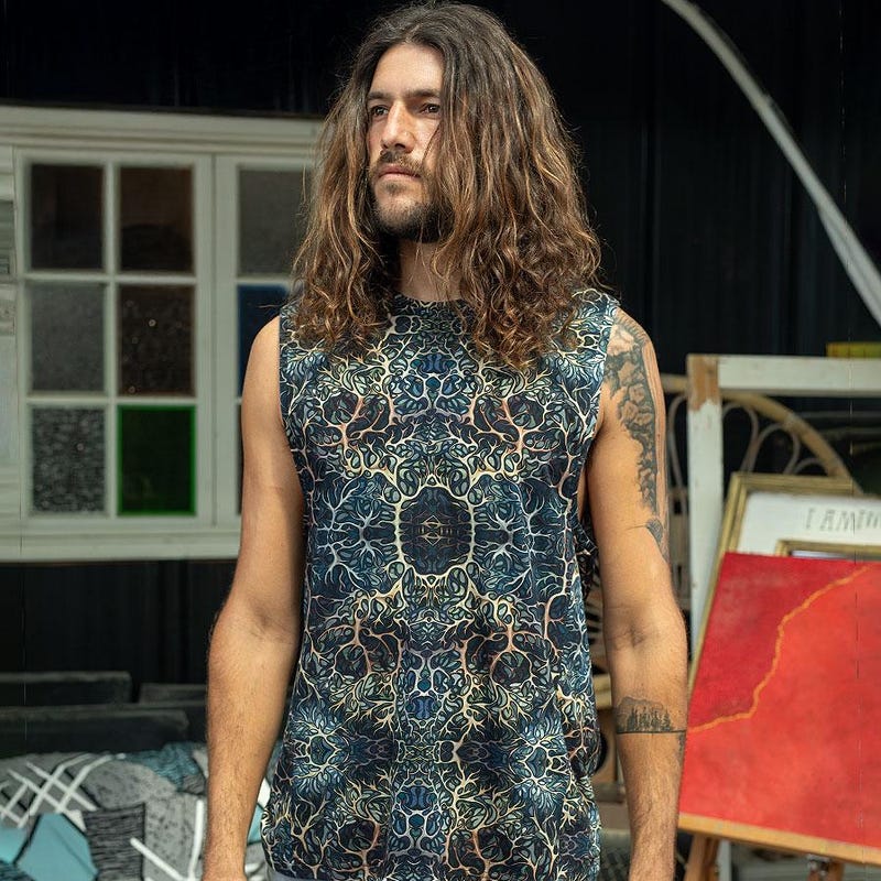 Men Tank Psychedelic - Etsy