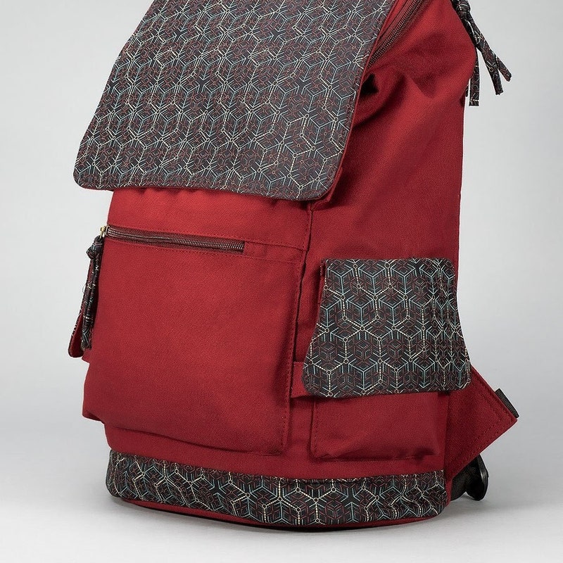 Black and Red Backpacks - Etsy