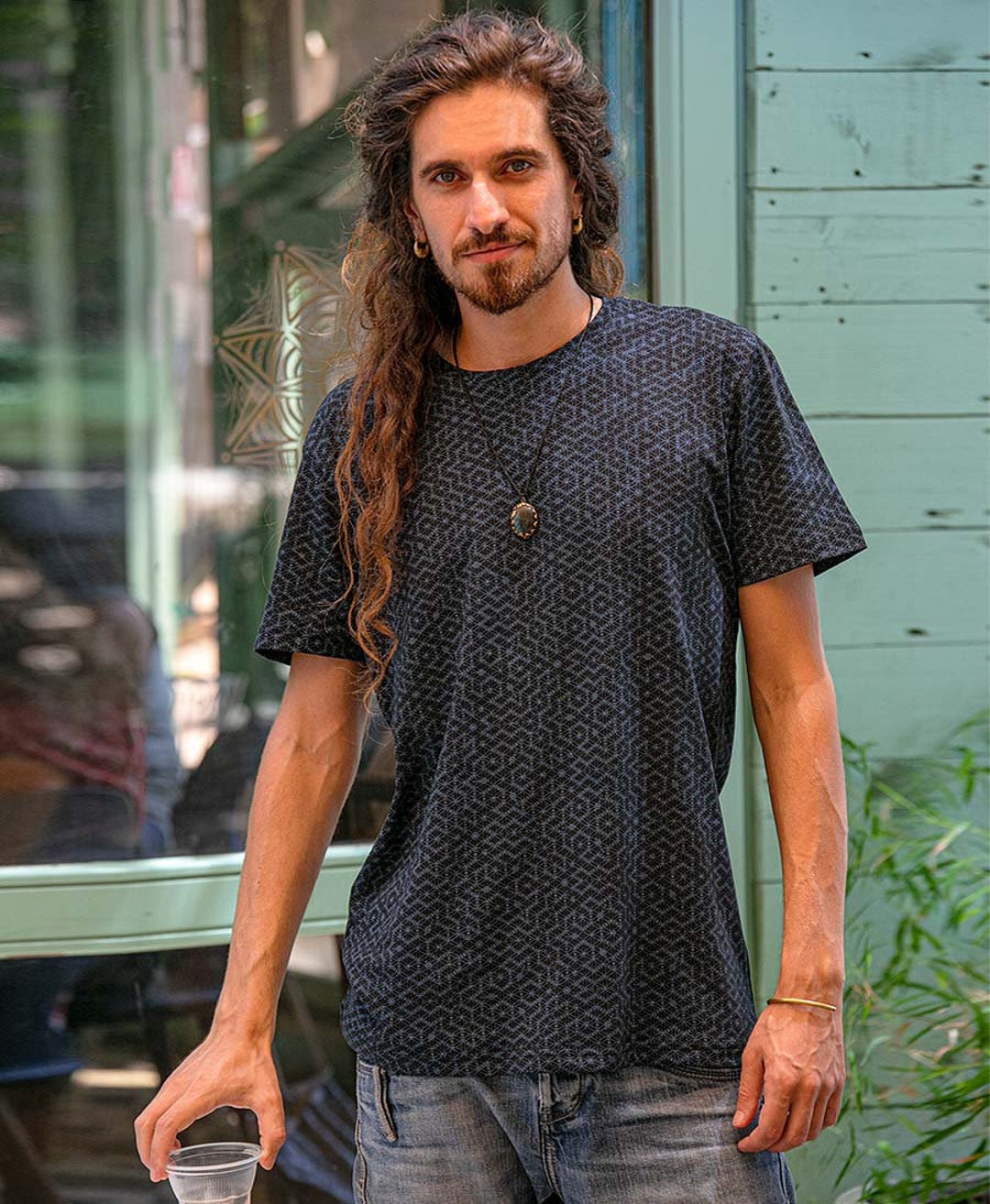 Seed of Life Shirt for Men- Sacred Geometry Tee Flower of Life Men's T ...