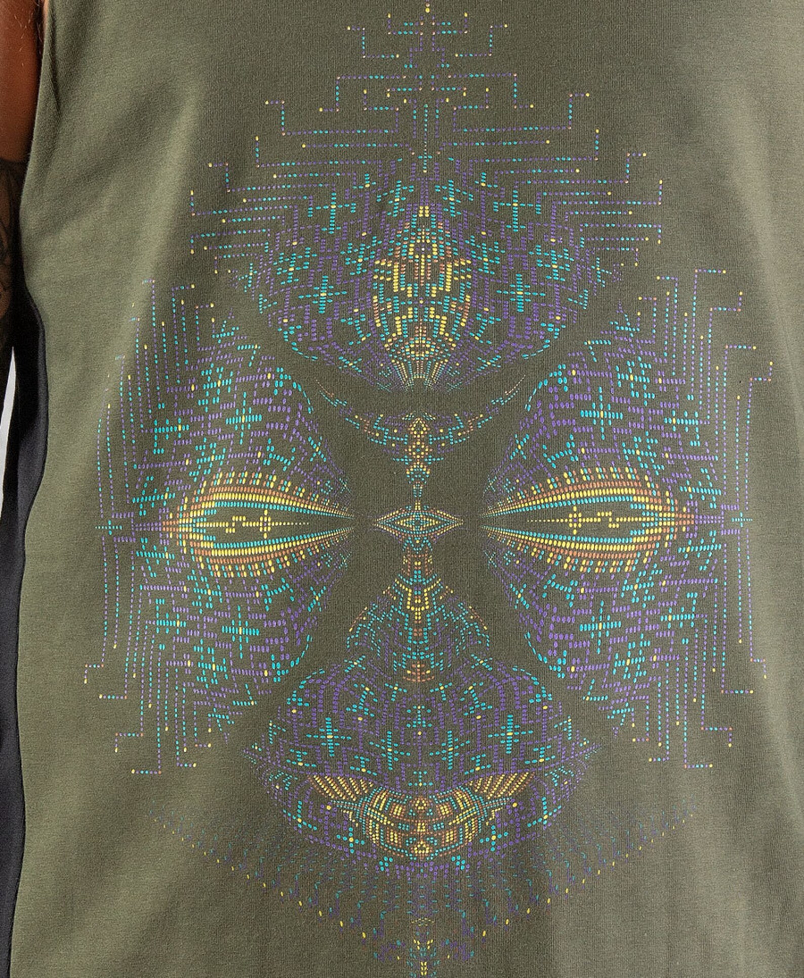 Mens Festival Tank Top Silk Screen Print Shamanic Dmt Shirt - Etsy