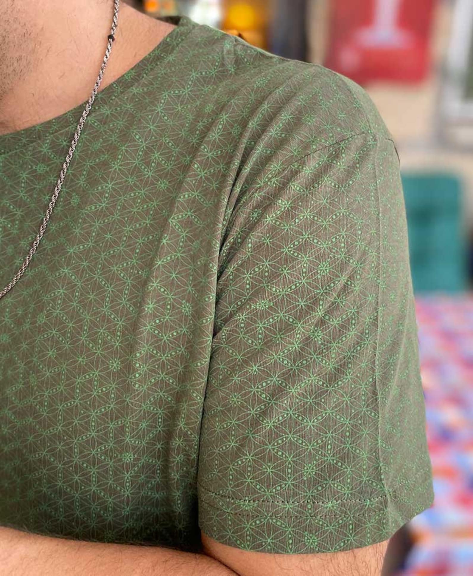 Seed of Life Men's Shirt, Sacred Geometry T-shirt Festival Fashion Psy ...