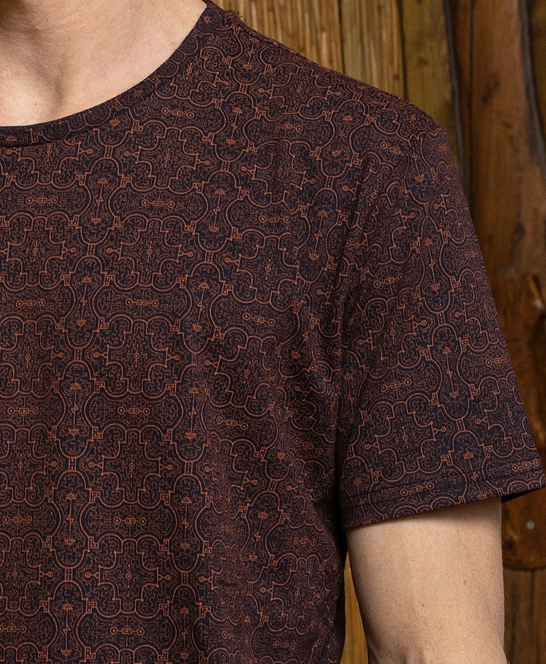 Psychedelic Shipibo Shirt for Men Ayahuasca Shamanic | Etsy