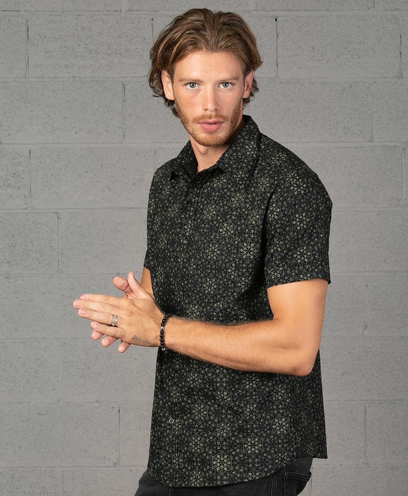 Unique Button up Shirt for Men, Button Down Shirt, Marijuana Leaf Print ...
