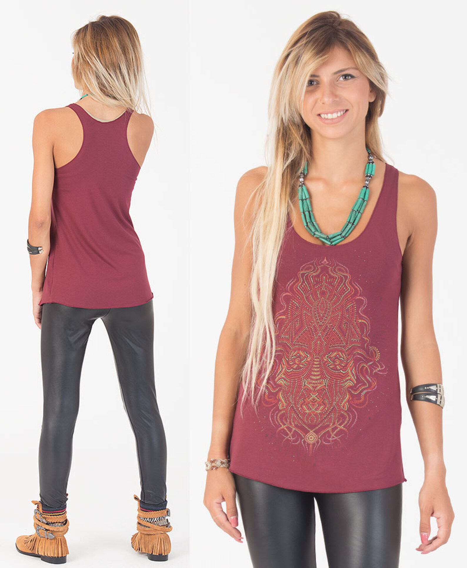 Psychedelic Tank Top Women Festival Top Trance Clothing - Etsy