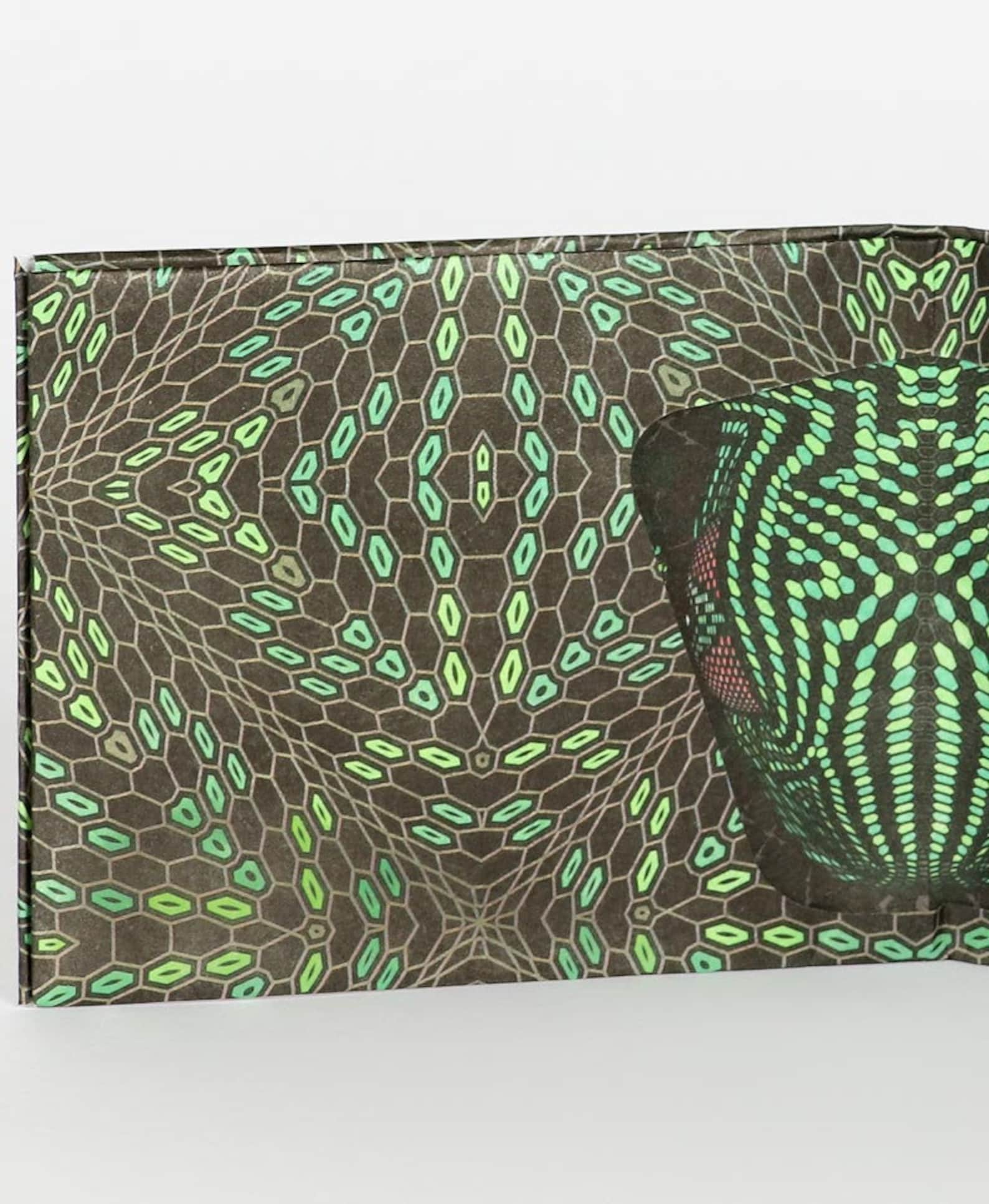 Tyvek Paper Wallet, Psychedelic Mens Wallet, Slim Wallets for Men, Gift ...