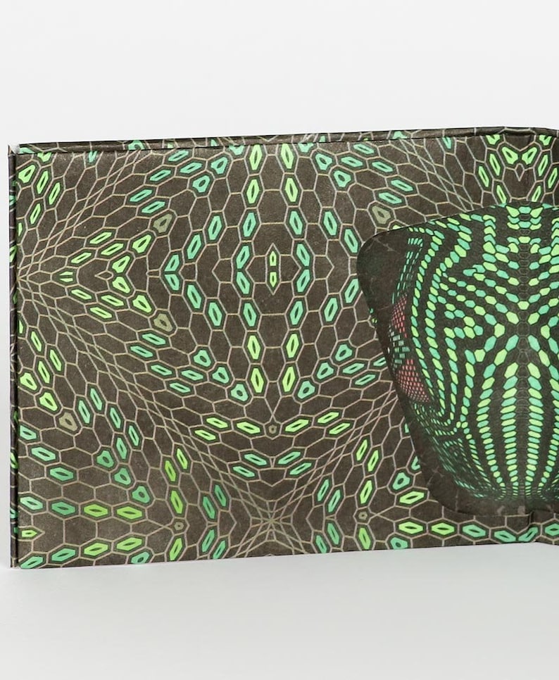 Tyvek Paper Wallet Psychedelic Mens Wallet Slim Wallets for | Etsy