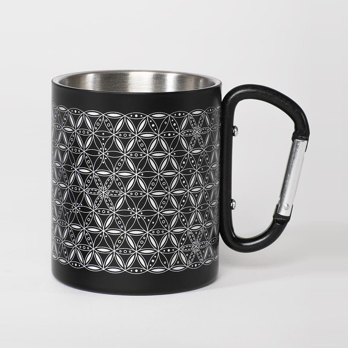 Hemp Stainless Steel Carabiner Mug Travel Mug With Handle - Etsy