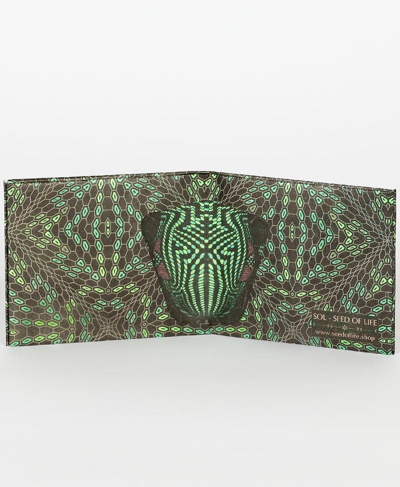 Tyvek Paper Wallet Psychedelic Mens Wallet Slim Wallets for | Etsy