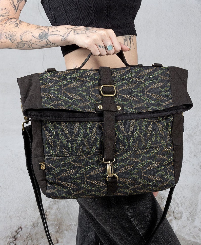 Canvas Messenger Bag Laptop Messenger Bag 14.5 Inch Laptop - Etsy