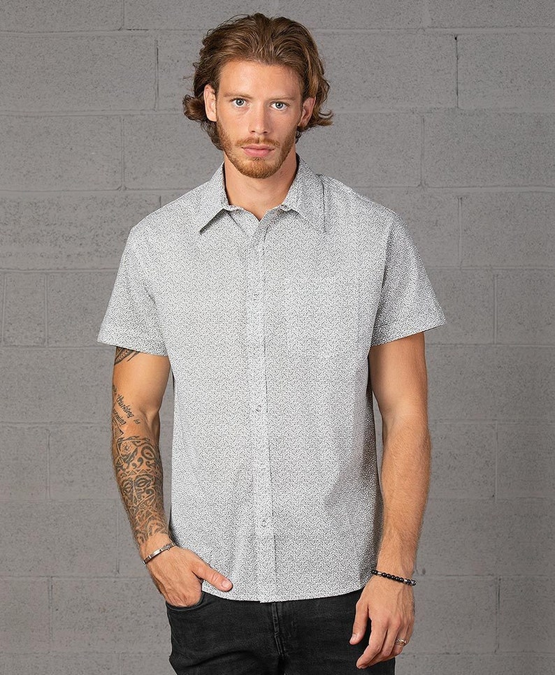 Atom Molecule Mens Button up Shirt Psychedelic All Over Print | Etsy