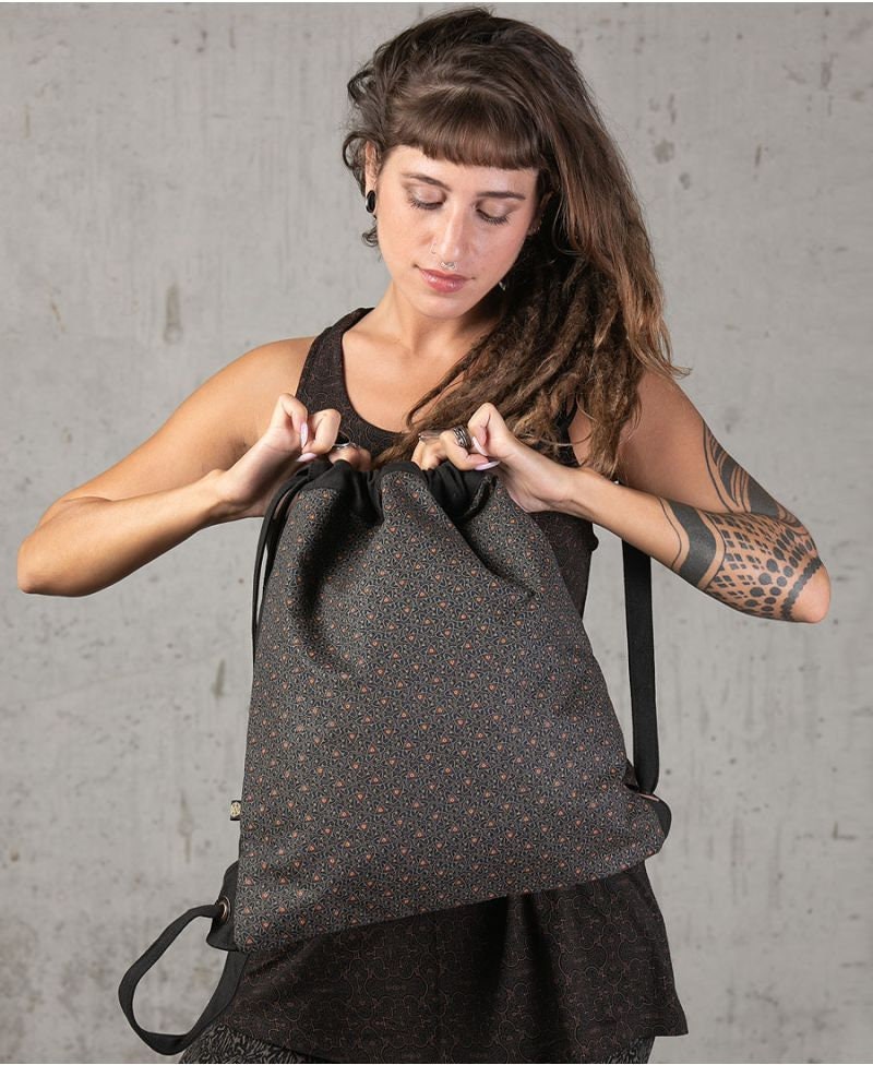 Atom Molecule Bag, Sacred Geometry, Drawstring Backpack, Sack Bag, Silk ...